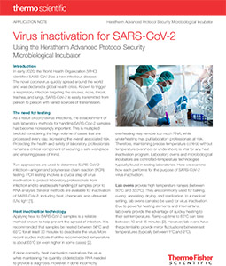 Virus Inactivation for SARS-CoV-2